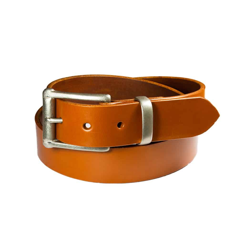 Garrison Leather Belt in Harness Tan by Barnes and Moore